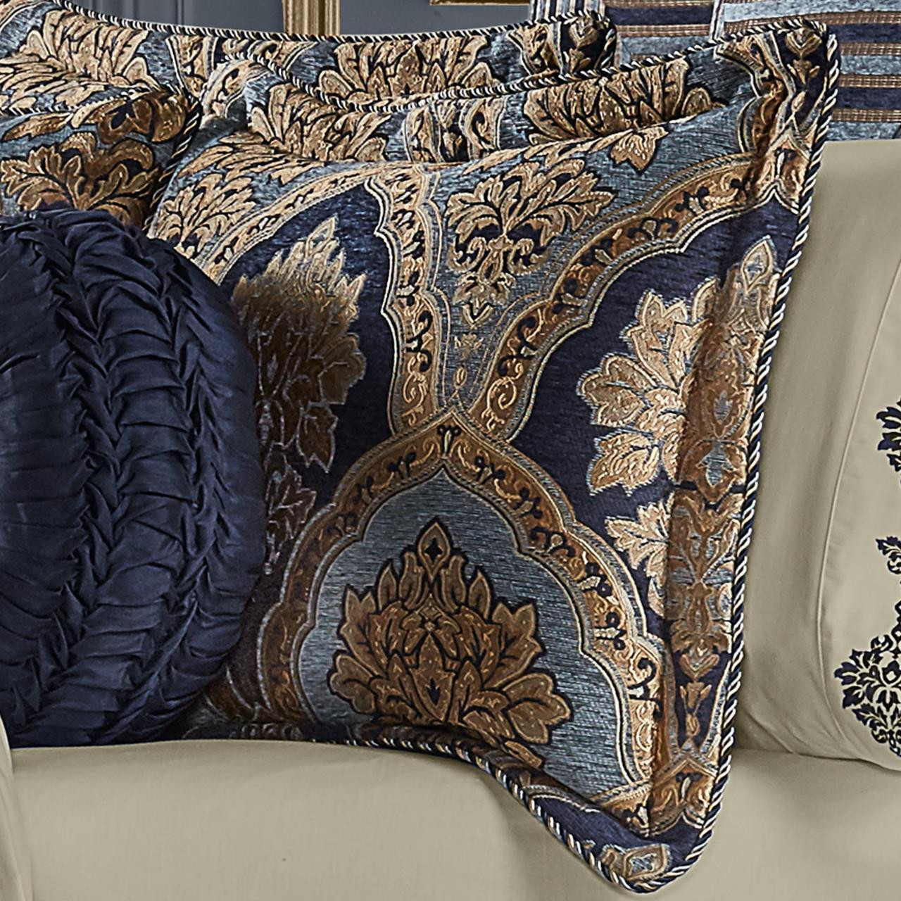 Bristol Indigo Comforter Collection by Five Queens Court | Paul's Home ...