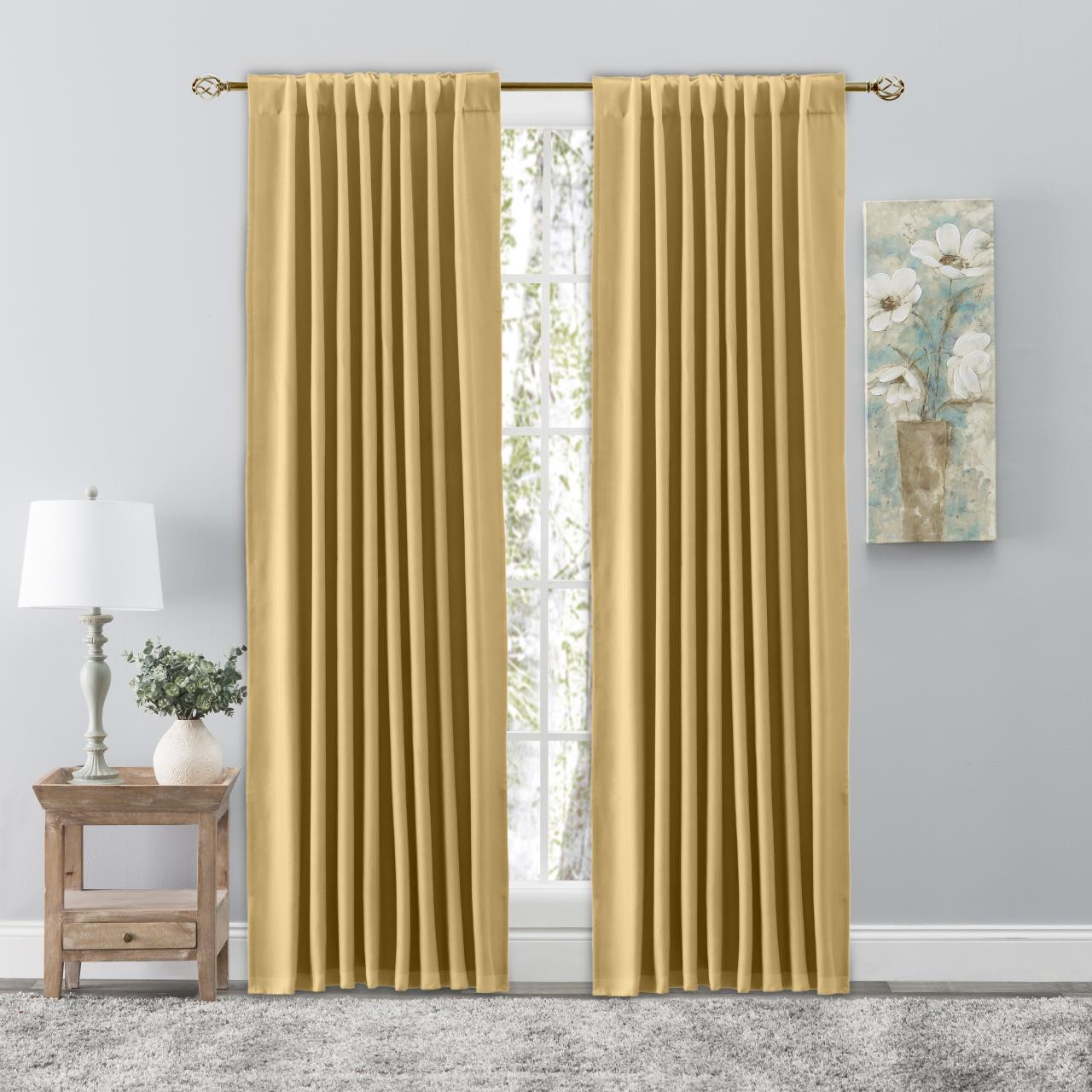 Glasgow Solid Color Curtain Panel by Ricardo | Paul's Home Fashions