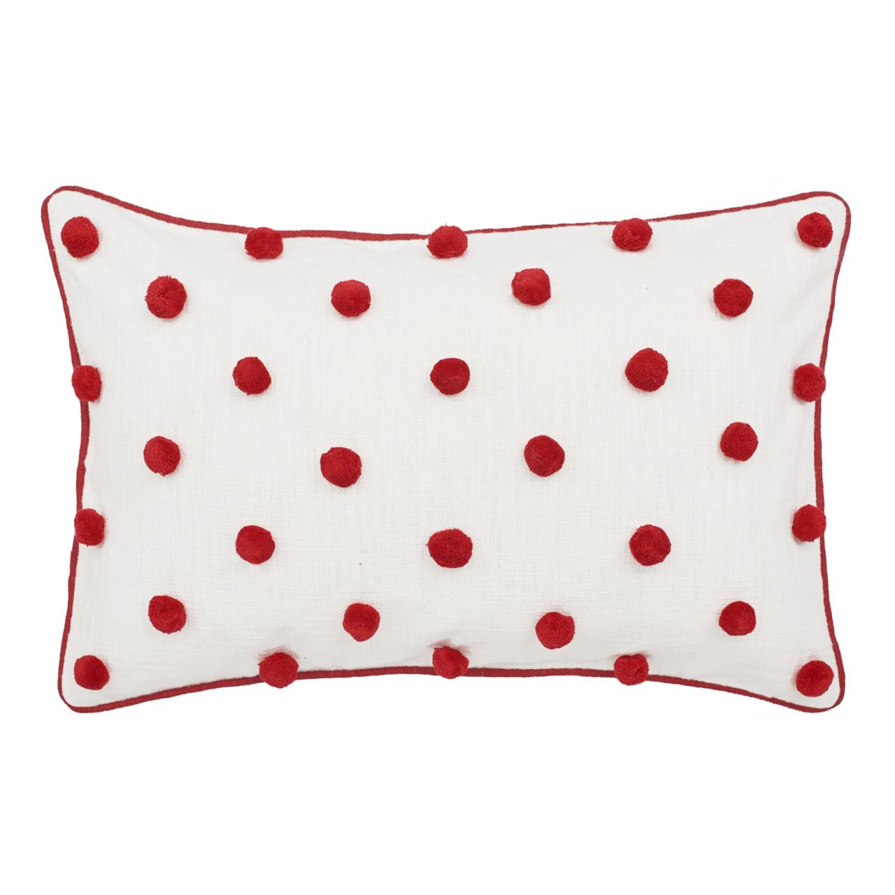 Ruby Dot Oblong Pillow by C&F Home | Paul's Home Fashions