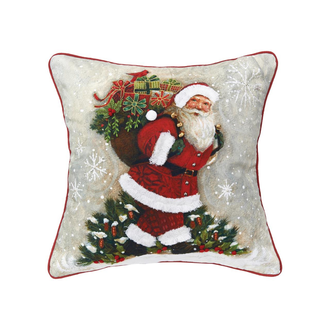 Woodland Santa Pillow by C&F Home | Paul's Home Fashions
