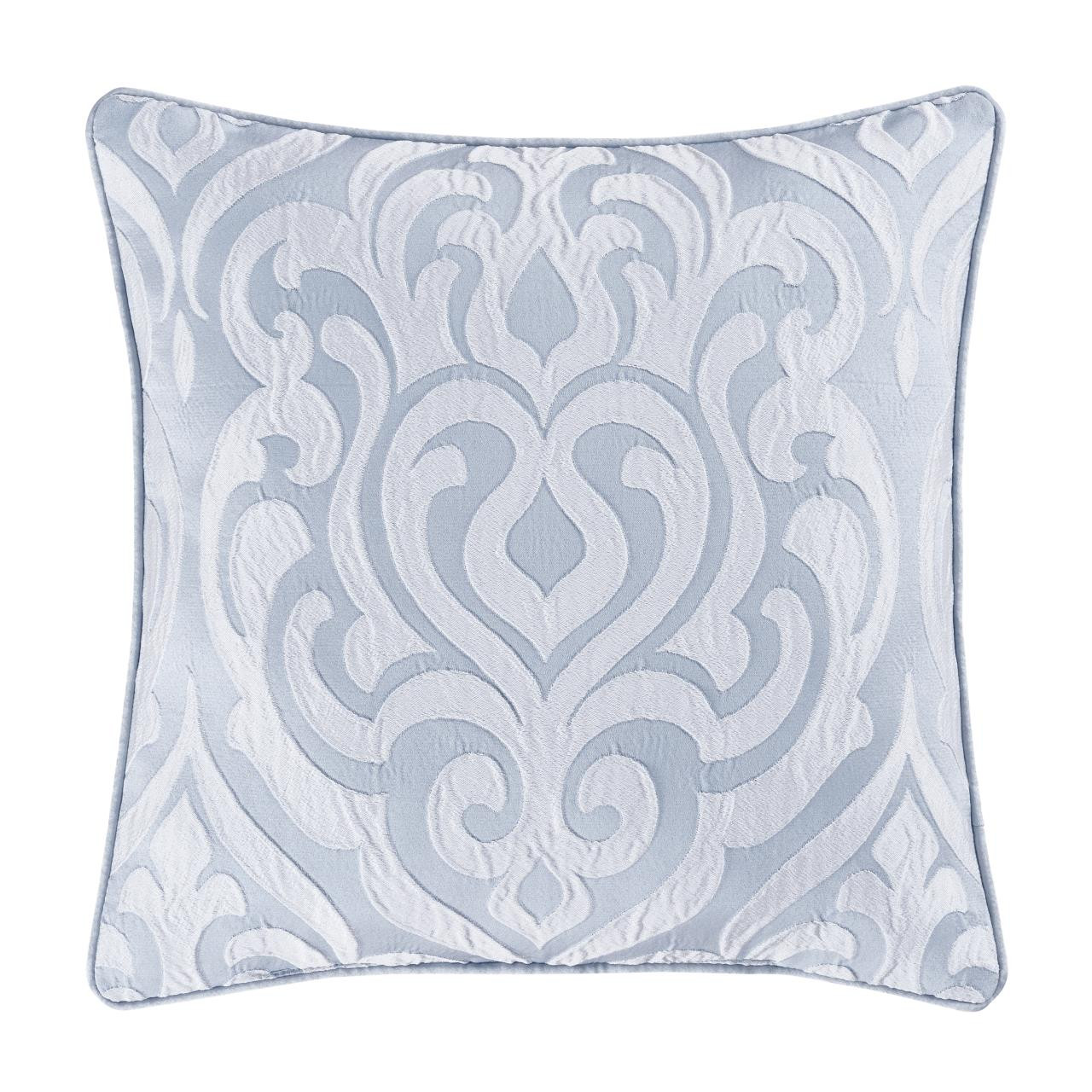Liana Powder Blue Square Pillow by J Queen New York | Paul's Home Fashions