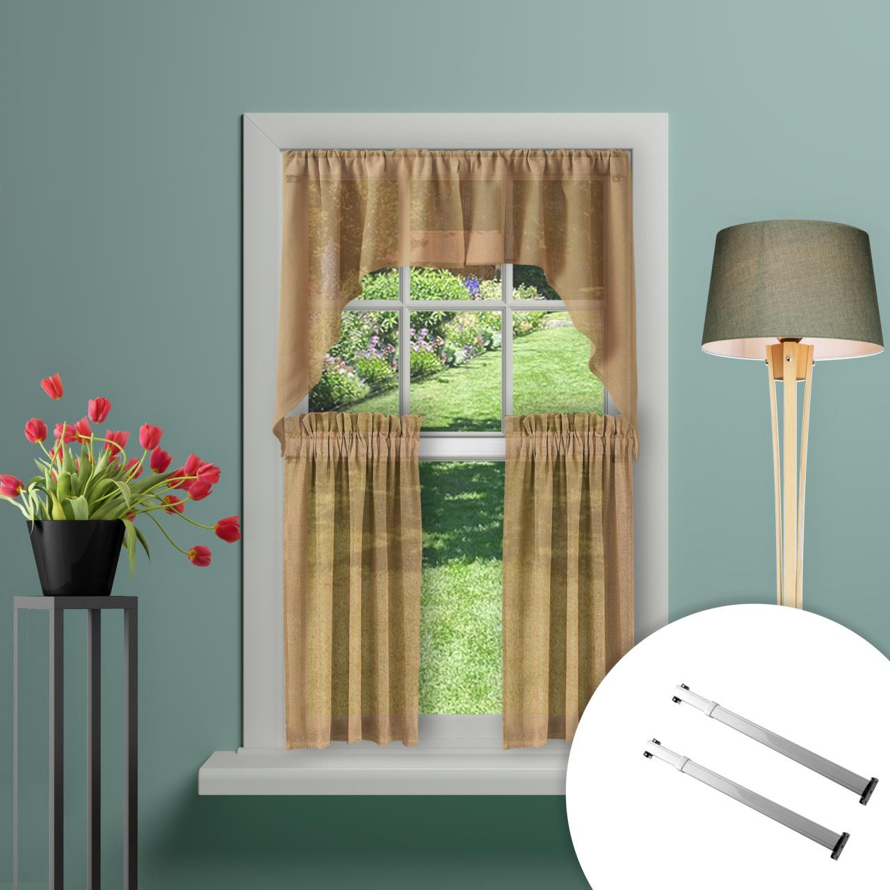 Flat Sash Rod Pair by Rod Desyne | Paul's Home Fashions
