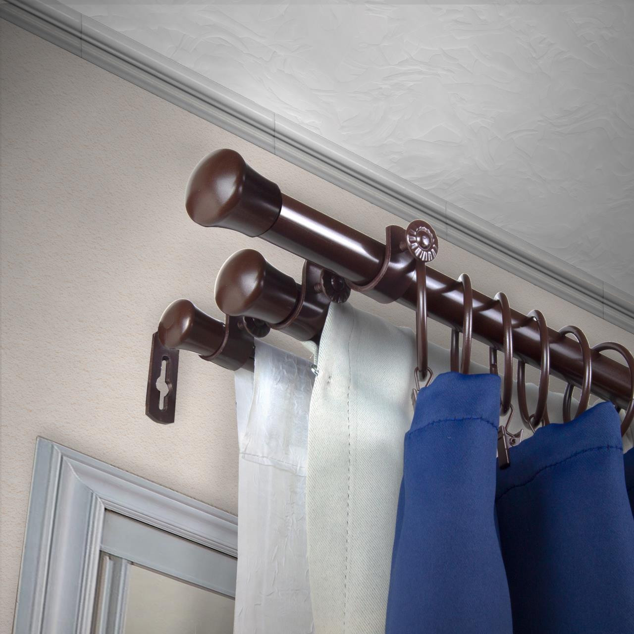 Triple Curtain Rod by Rod Desyne | Paul's Home Fashions