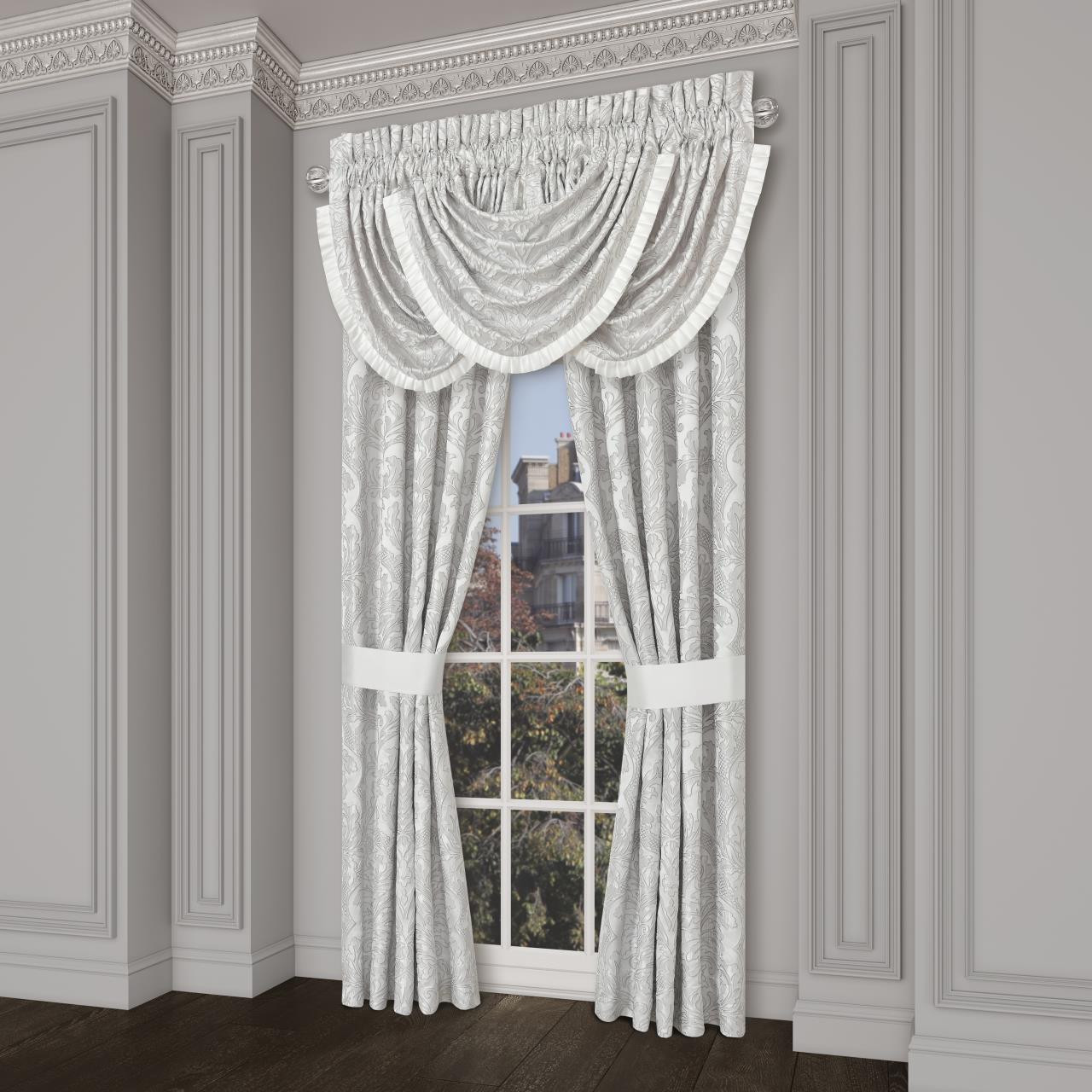 Brunello Platinum Waterfall Valance by J Queen New York | Paul's Home ...