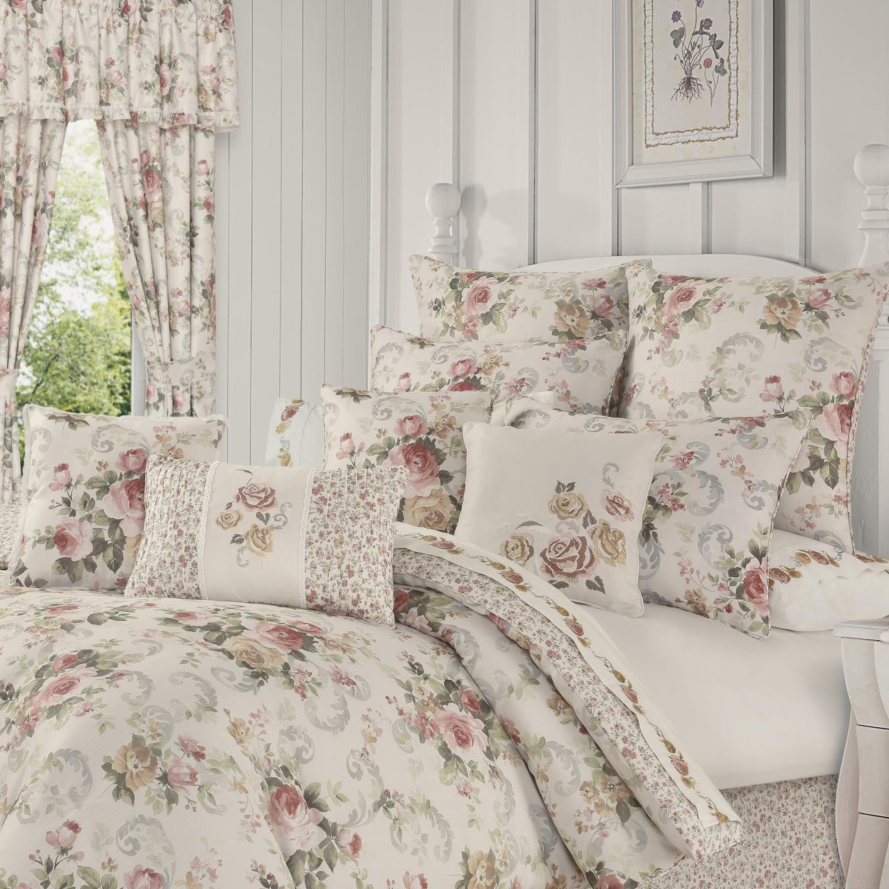 Chablis Rose Gold Comforter Set By Royal Court Pauls Home Fashions