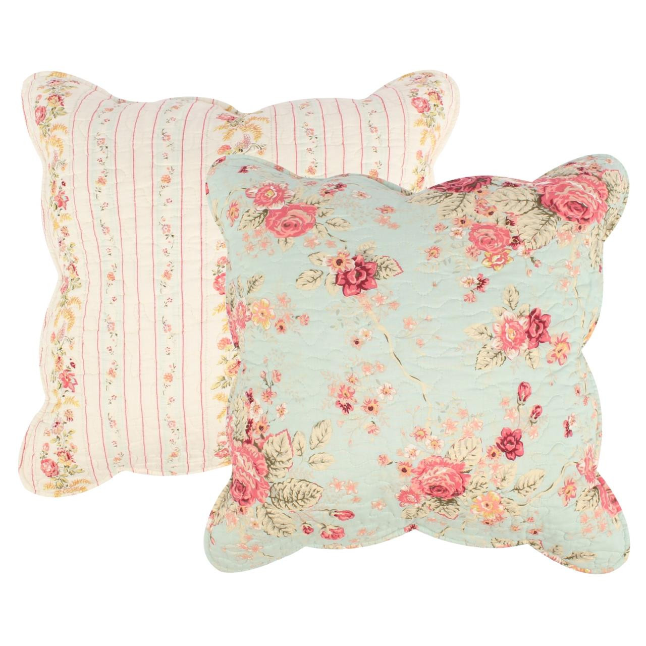 Antique Rose Blue Pillow Set by Greeenland Home Fashions | Paul's Home ...