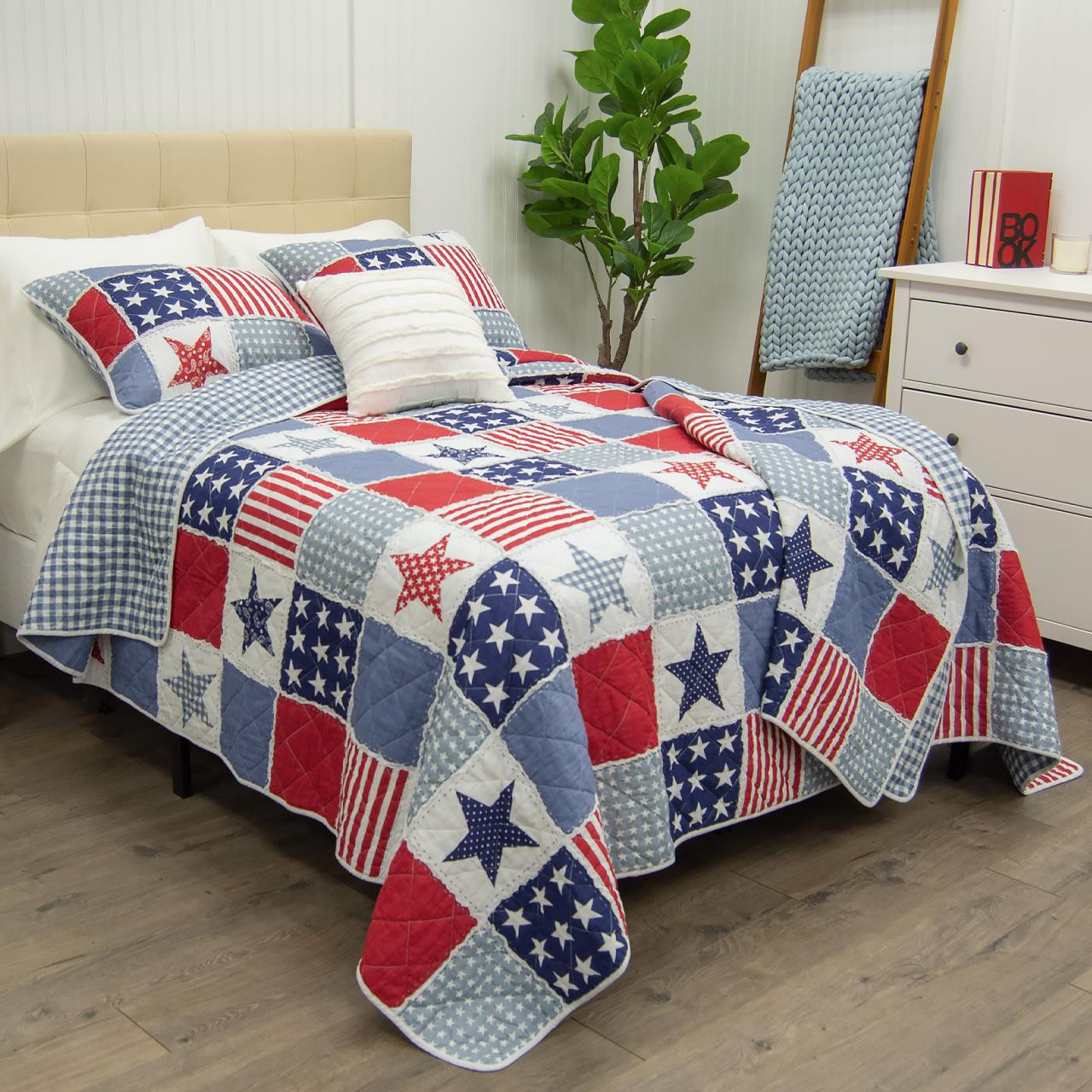 Star & Stripe Quilt Set by Your Lifestyle By Donna Sharp | Paul's Home ...