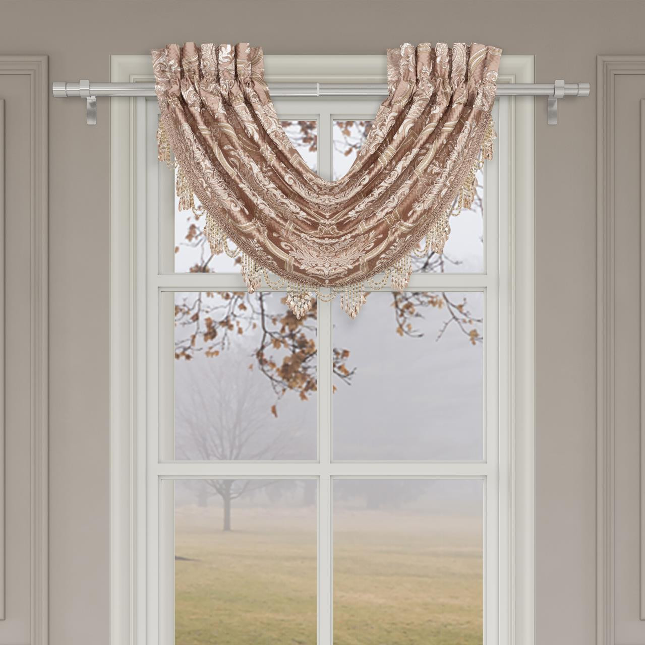 Rosewater Blush Waterfall Valance by J Queen New York | Paul's Home ...