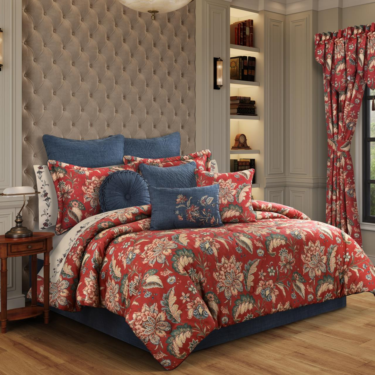 Enchanted Garden Red Comforter Set by J Queen New York Paul s Home Fashions