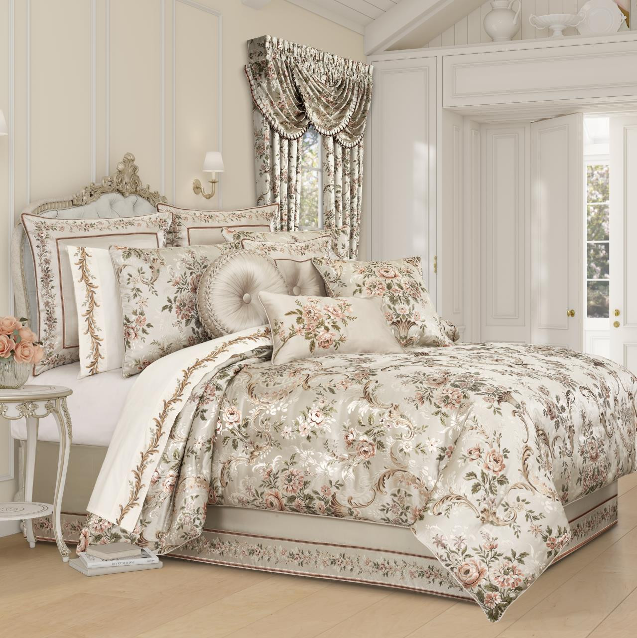 Coral comforter set store