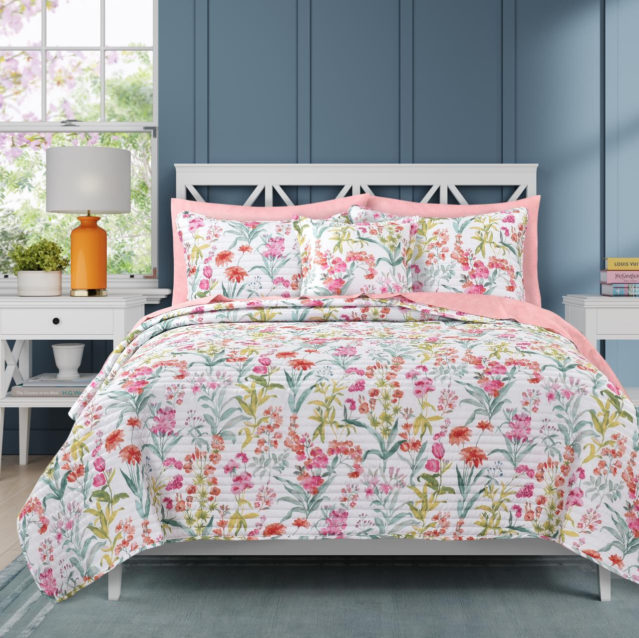 Tallulah Pink Quilt Set by J Queen Bold | Paul's Home Fashions
