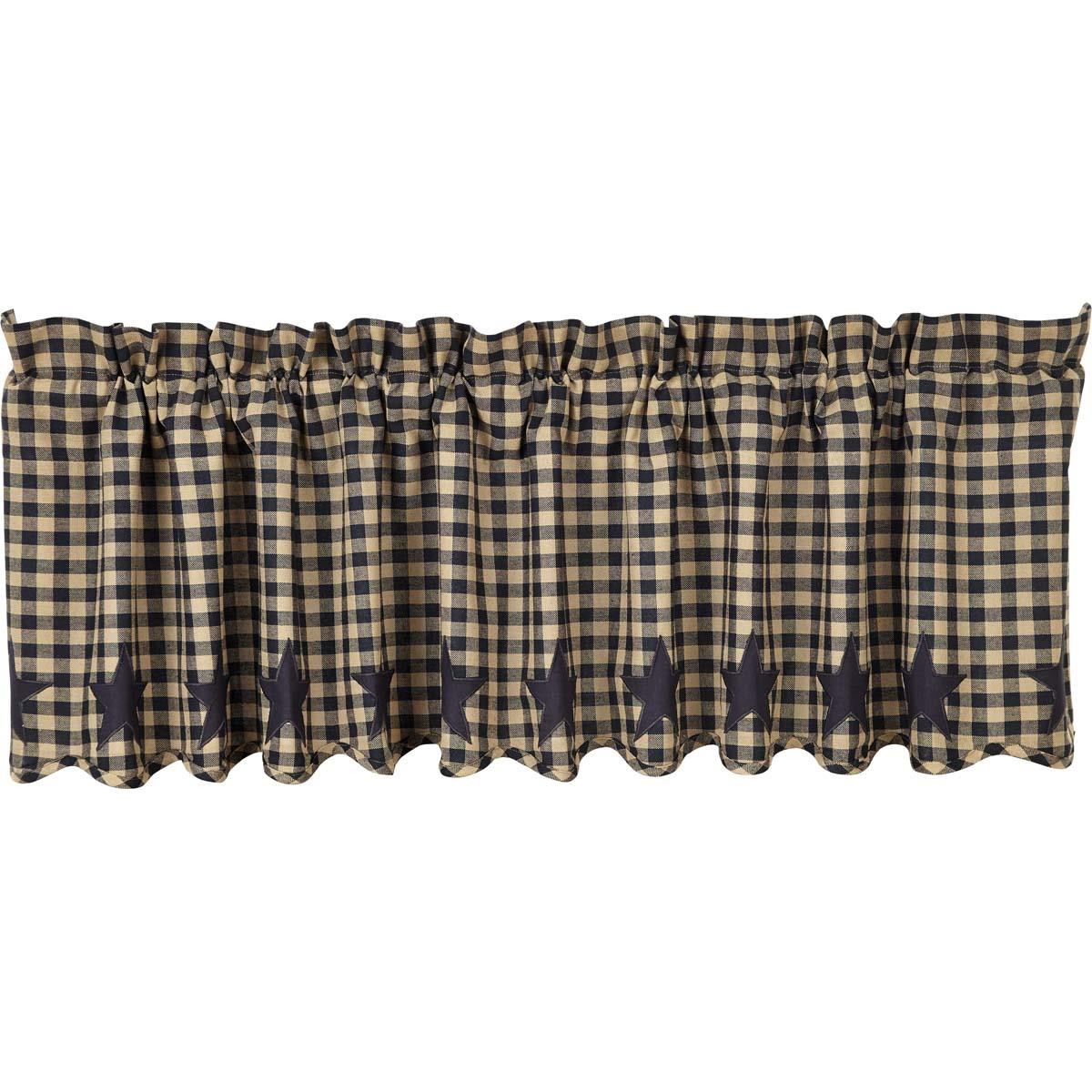 VHC Brands Navy Star Valance by Mayflower Market - Paul's Home Fashions