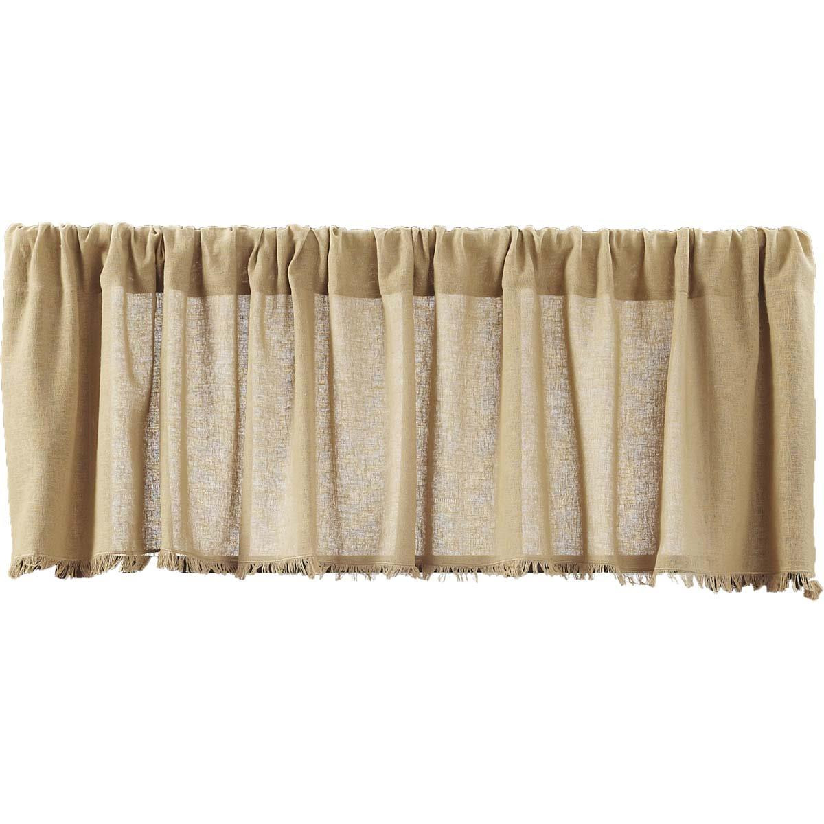 VHC Brands Tobacco Cloth Fringed Valance by April & Olive - Paul's Home ...