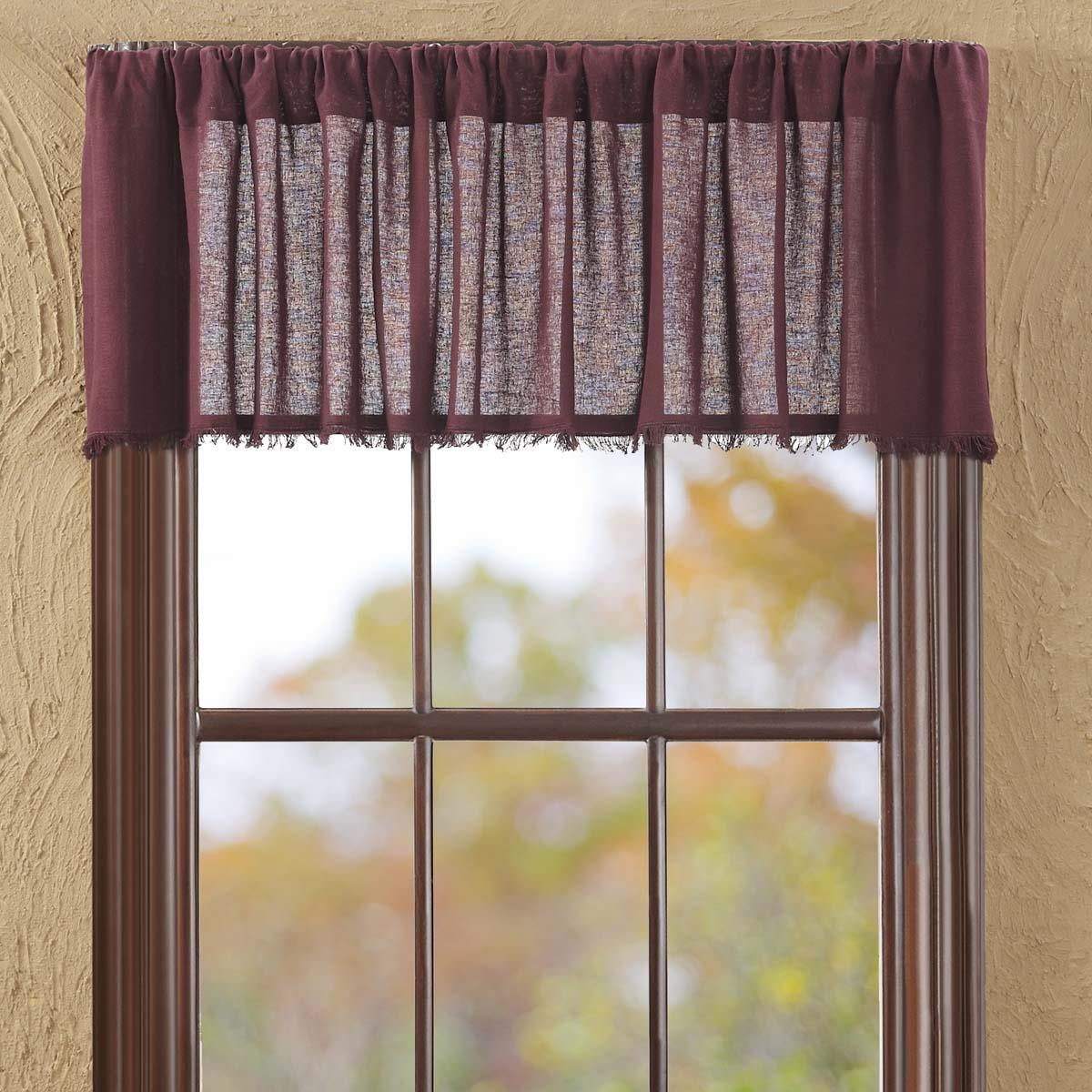 VHC Brands Tobacco Cloth Fringed Valance by April & Olive - Paul's Home ...