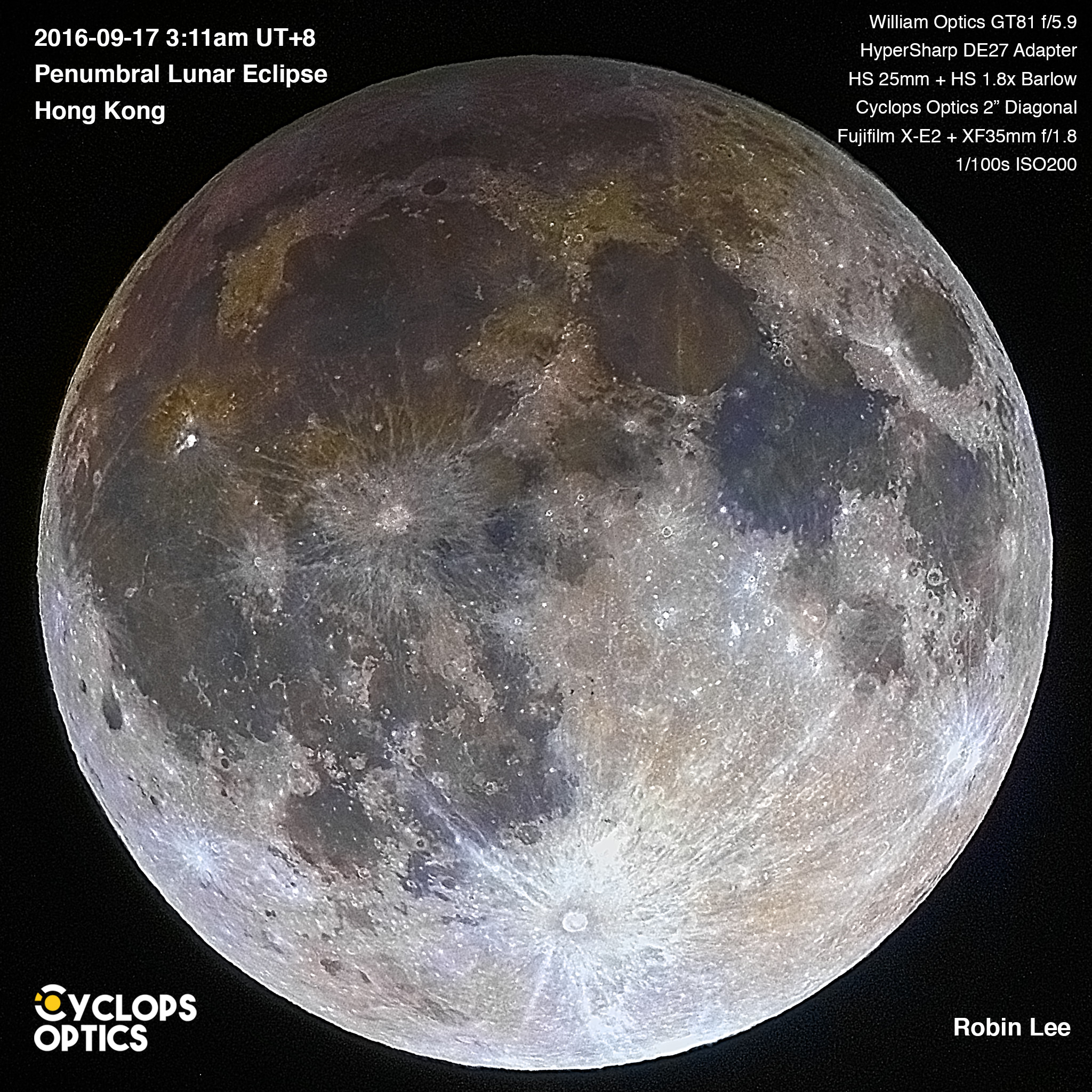 20160927 Penumbral Lunar Eclipse (APOD) - Cyclops Optics