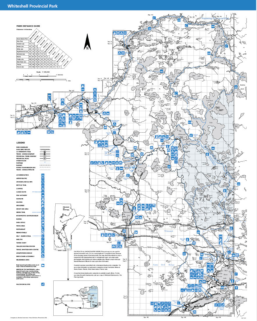 Whiteshell Provincial Parl Manitoba Map | GoTrekkers Map Store