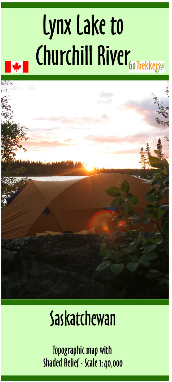 Lynx Lake to Churchill River Routes Map | Canoe Routes | GoTrekkers Map ...