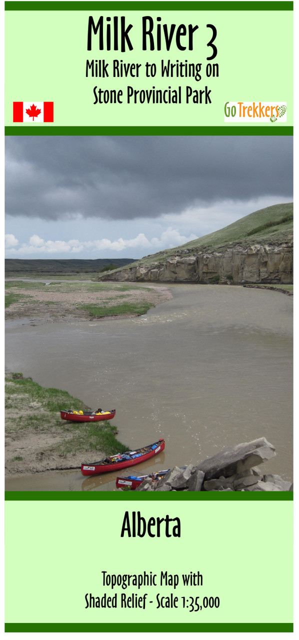 Milk River 3 Map | GoTrekkers Map Store