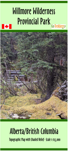 Willmore Provincial Park map | GoTrekkers Map Store