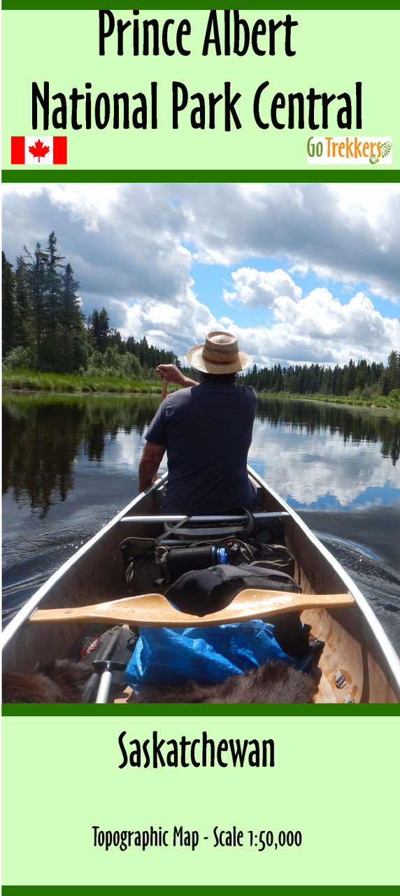 Prince Albert National Park Map Central | GoTrekkers Map Store