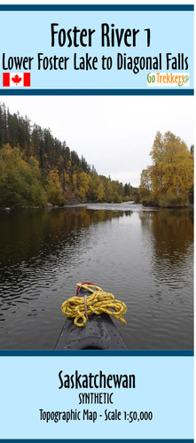 Foster River 1 2 Canoe Routes Map | GoTrekkers Map Store