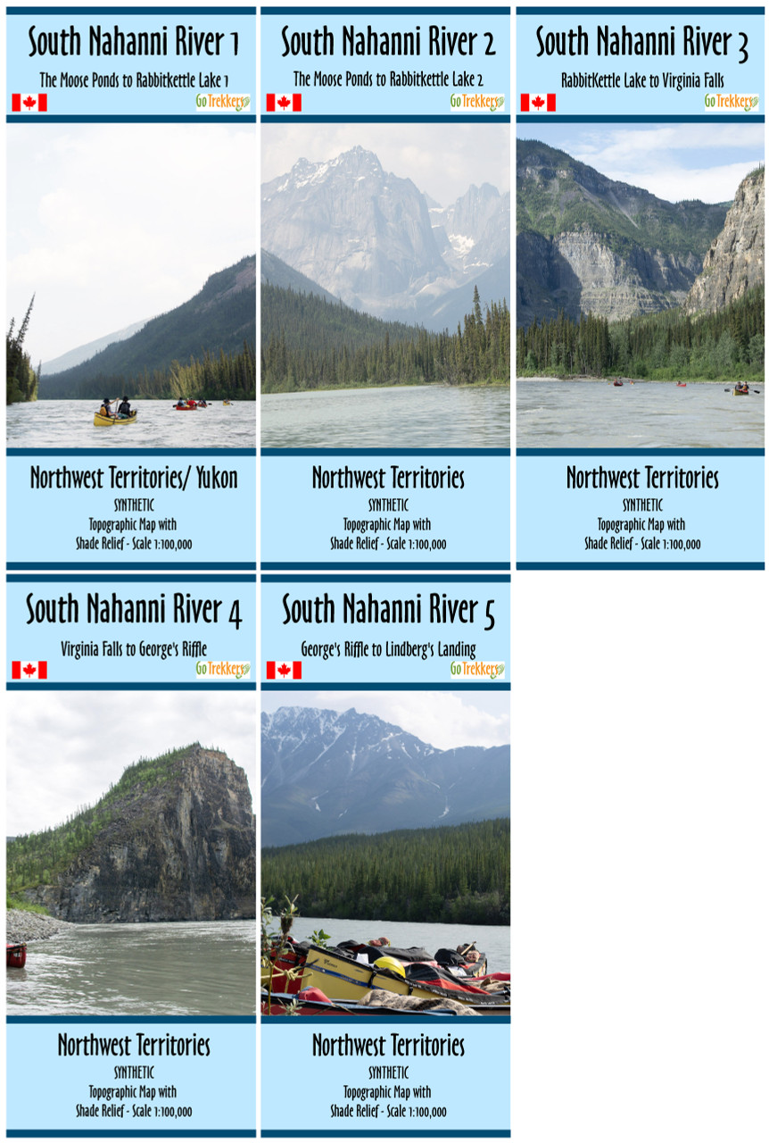 South Nahanni River Map Set - SYNTHETIC - GoTrekkers