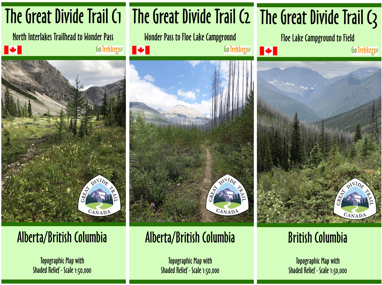 The Great Divide Trail: Section C - North Interlakes Trailhead to Field ...