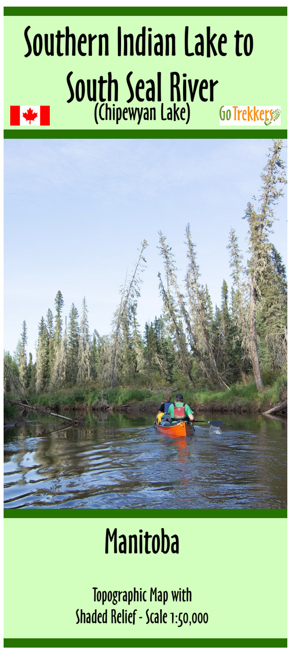 Southern Indian Lake to South Seal River map - GoTrekkers