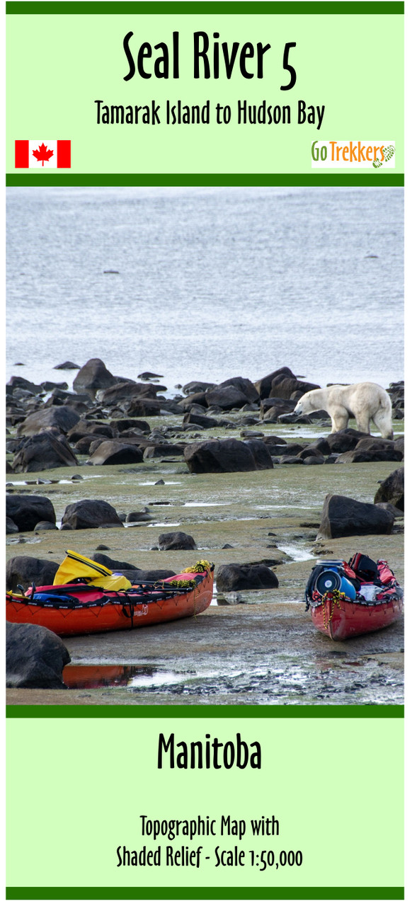 Seal River 5 - Tamarak Island to Hudson Bay Coast map - GoTrekkers