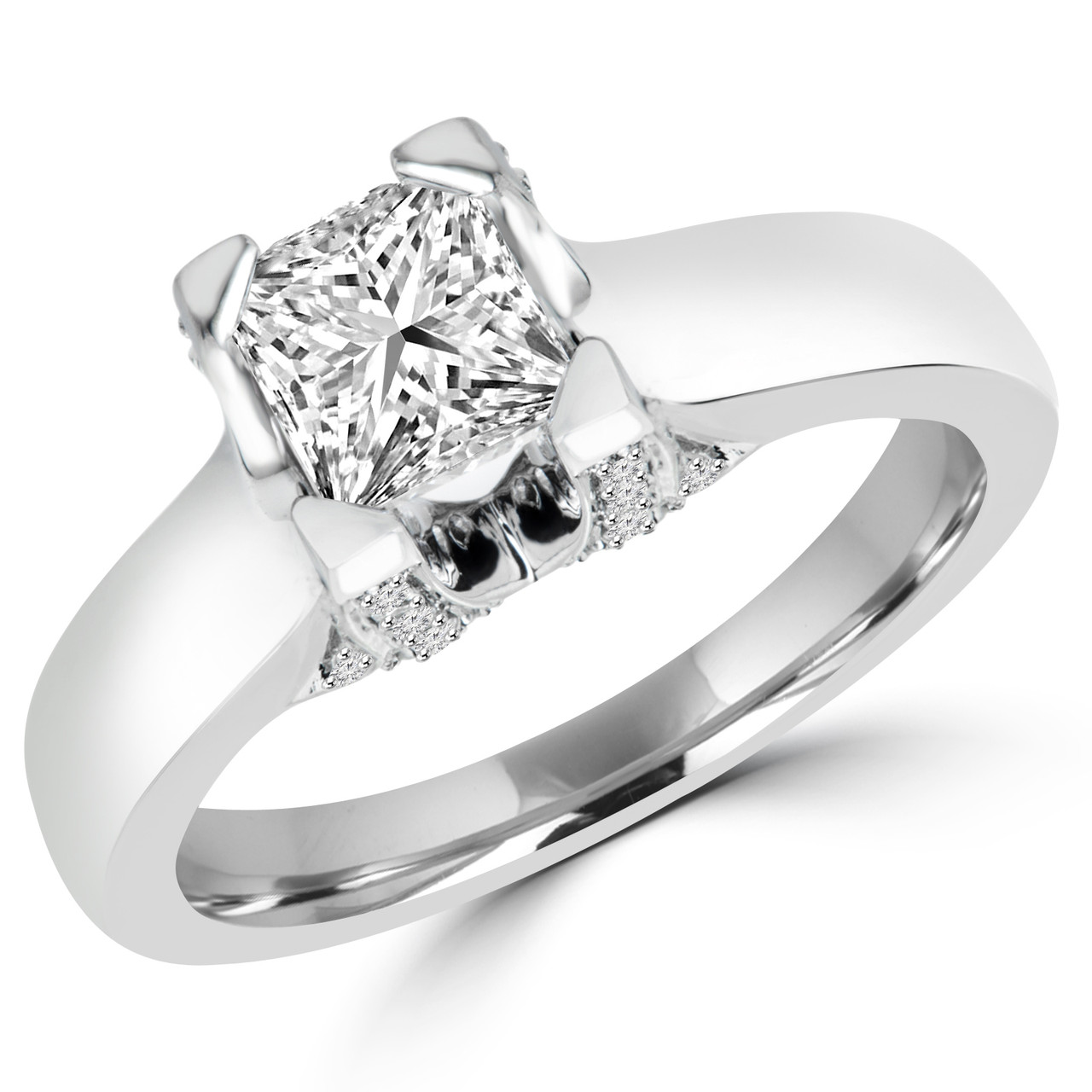 Vintage Princess Cut Engagement Rings