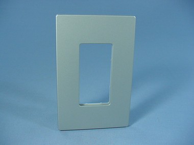 🏠 Cooper Aspire Silver Granite 1-Gang Decorator Screwless Wallplate ...