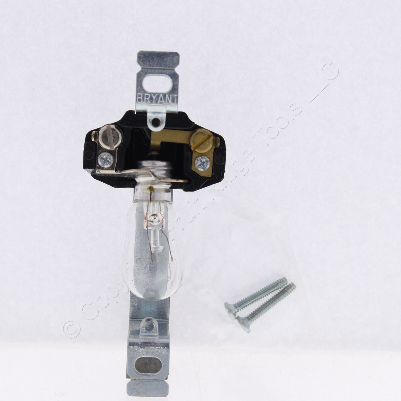 🏠 Bryant Pilot Light Candelabra Lampholder Box Mount Bracket 6W Bulb ...
