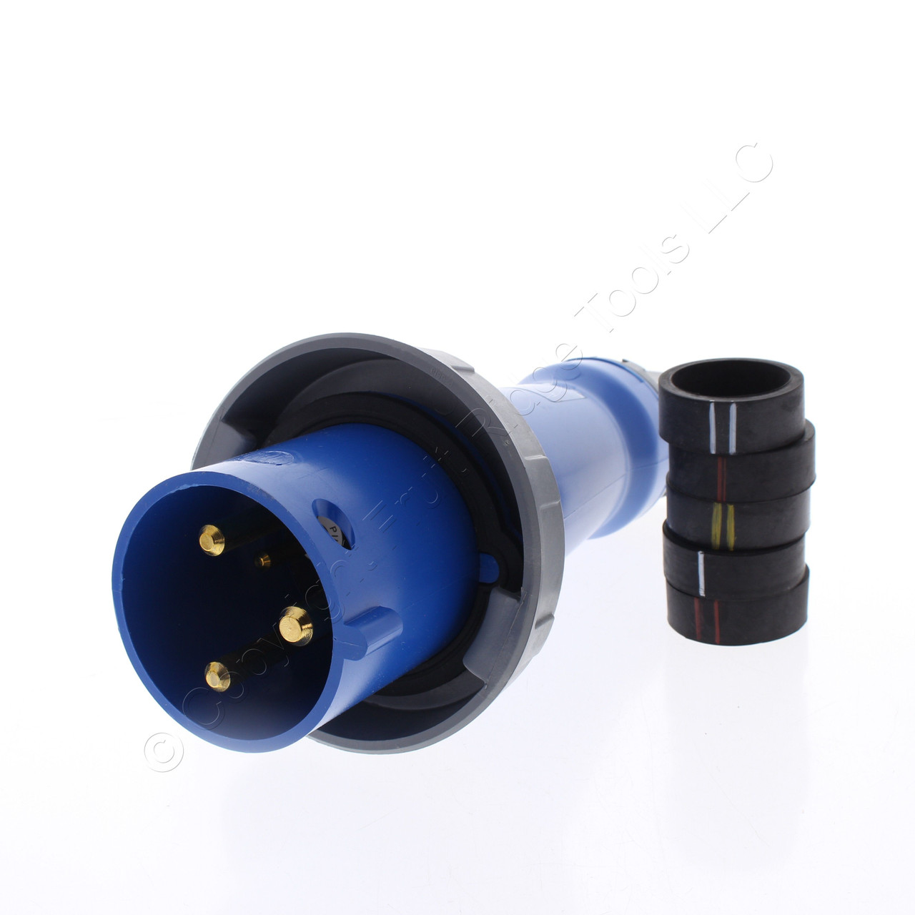 🏠 Hubbell Watertight IEC Pin & Sleeve Plug Pilot Pin 60A 2P3W 250VAC ...