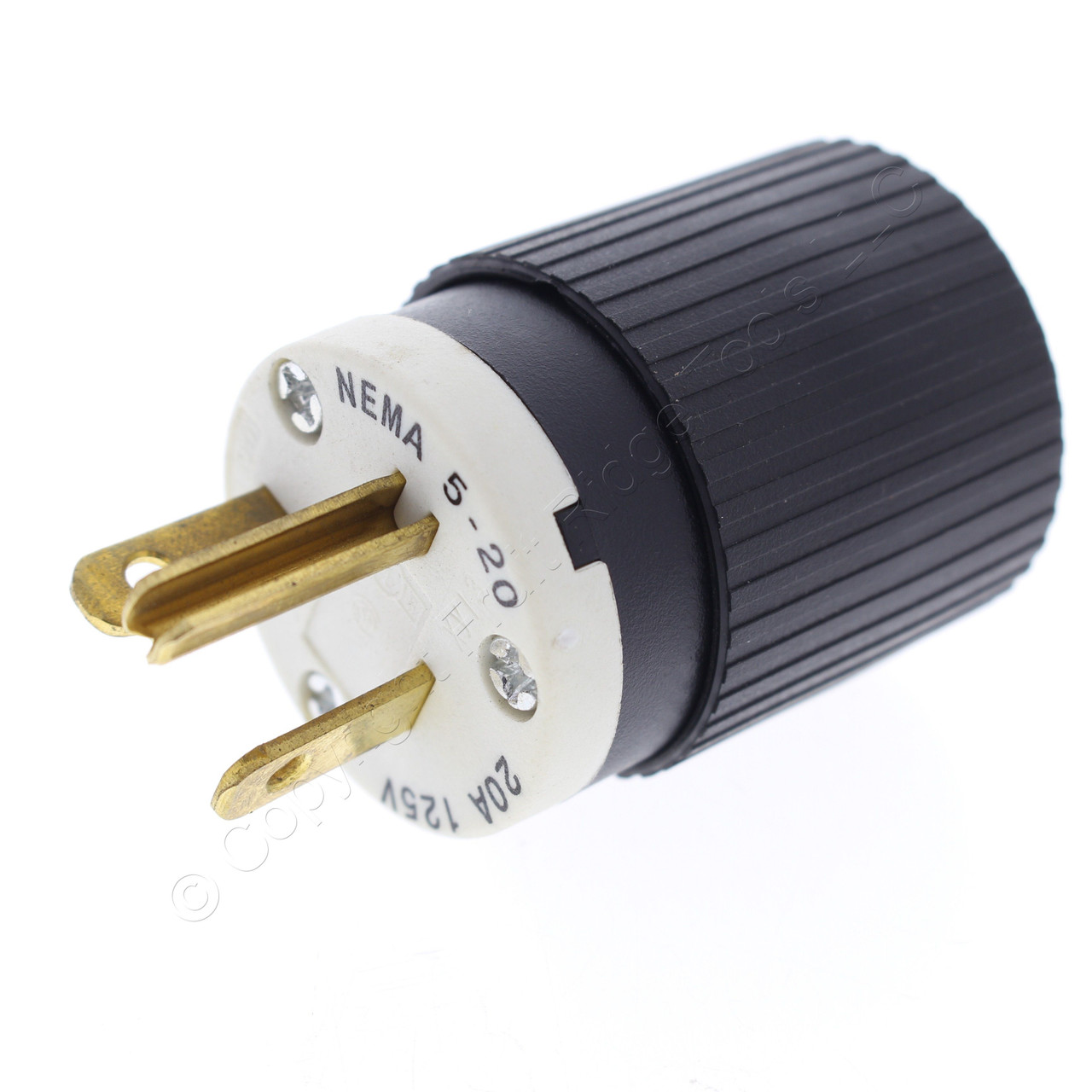 🏠 Hubbell Specification Grade Straight Blade Connector Plug NEMA 5-20P ...