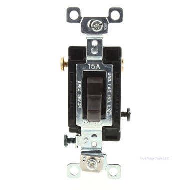 🏠 Bryant/Hubbell Brown 3-Way COMMERCIAL Grade Toggle Wall Light Switch ...