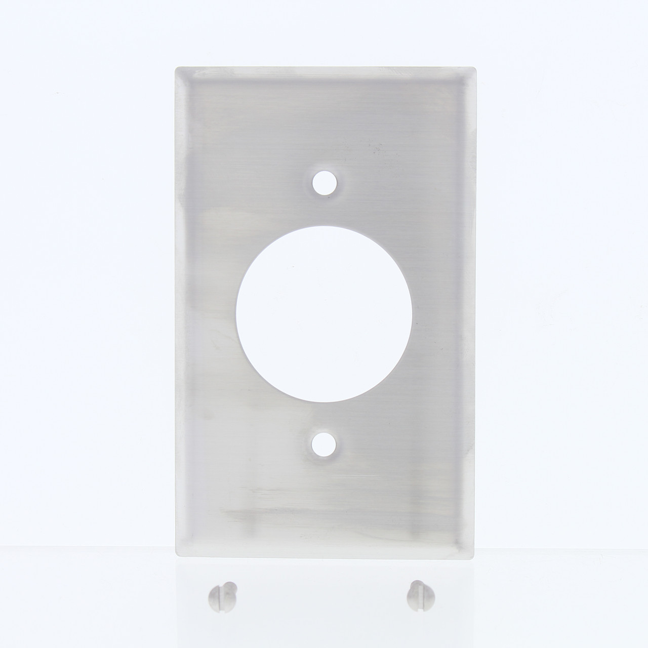 🏠 Eaton Stainless Steel Receptacle Wallplate Single Outlet Cover 1.60 ...