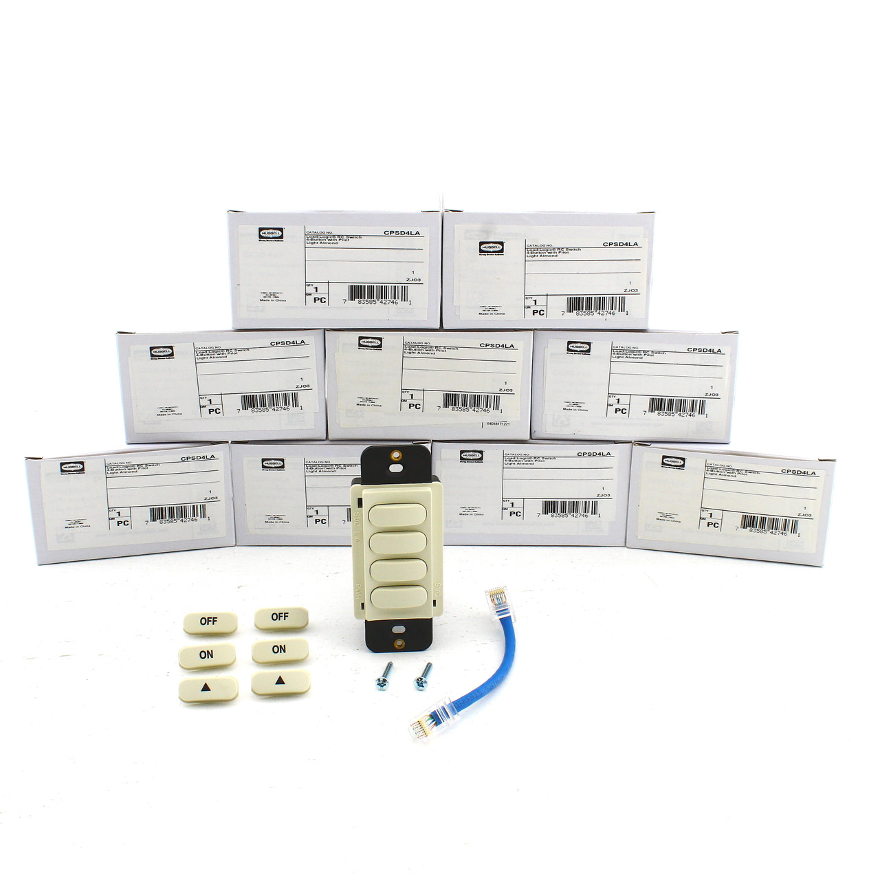 🏠 10 Hubbell Light Almond Dimming Switches for Load Control Panel 4 ...