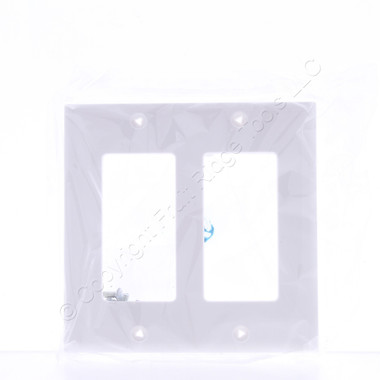 🏠 10 Eaton White Decorator Standard 2G Unbreakable Wallplate GFCI GFI ...