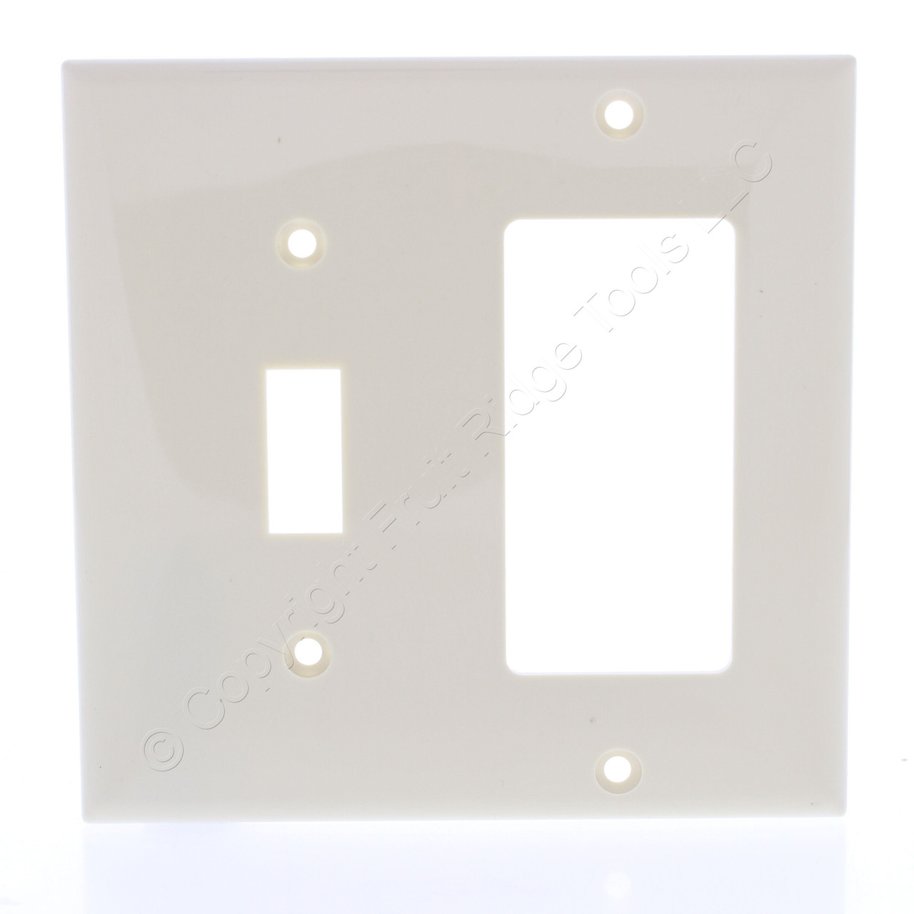 🏠 Mulberry Ivory 2-Gang UNBREAKABLE Combination Toggle Switch GFCI ...