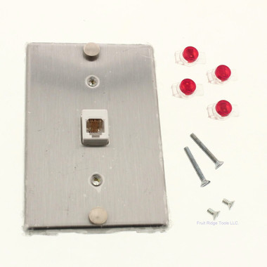 🏠 Suttle Stainless Steel 4-Wire Telephone Mounting Wall Cover Plate ...