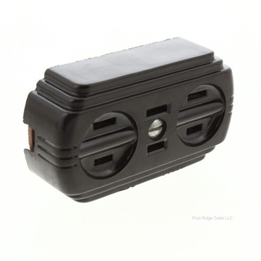 🏠 Eagle 746B Brown Non-Grounding Surface Mount Duplex Outlet 15A 125V ...