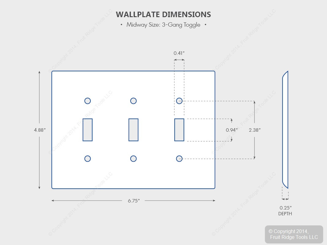 🏠 Leviton Ivory 3-Gang LARGE Light Switch Cover Plate Triple ...