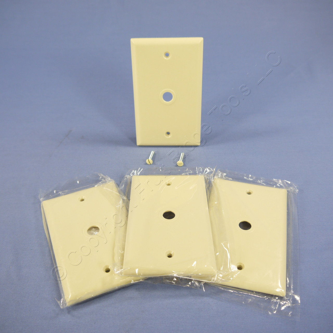 🏠 4 Cooper Ivory Telephone Coaxial Cable Thermoset Wallplate Covers ...