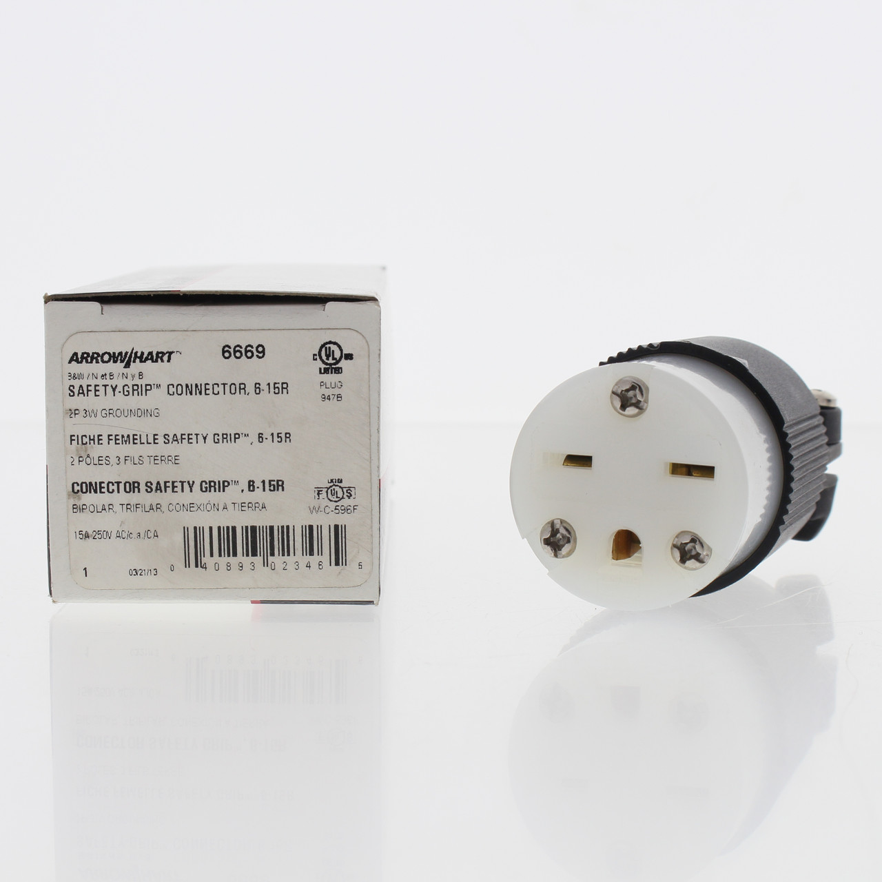 🏠 Cooper Straight Blade Safety Grip Nylon Dead-Front Plug Connector ...