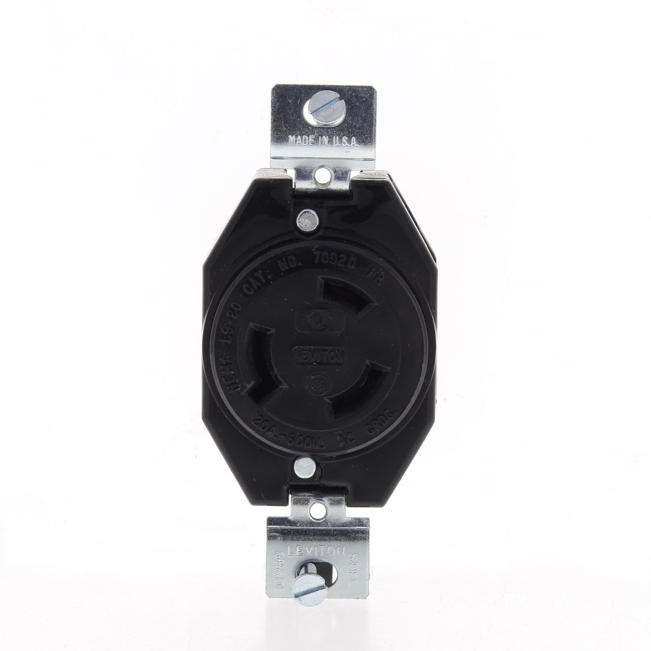 🏠 10 Leviton L9-20R Turn Locking Receptacles Twist Outlet NEMA 20A 600V ...