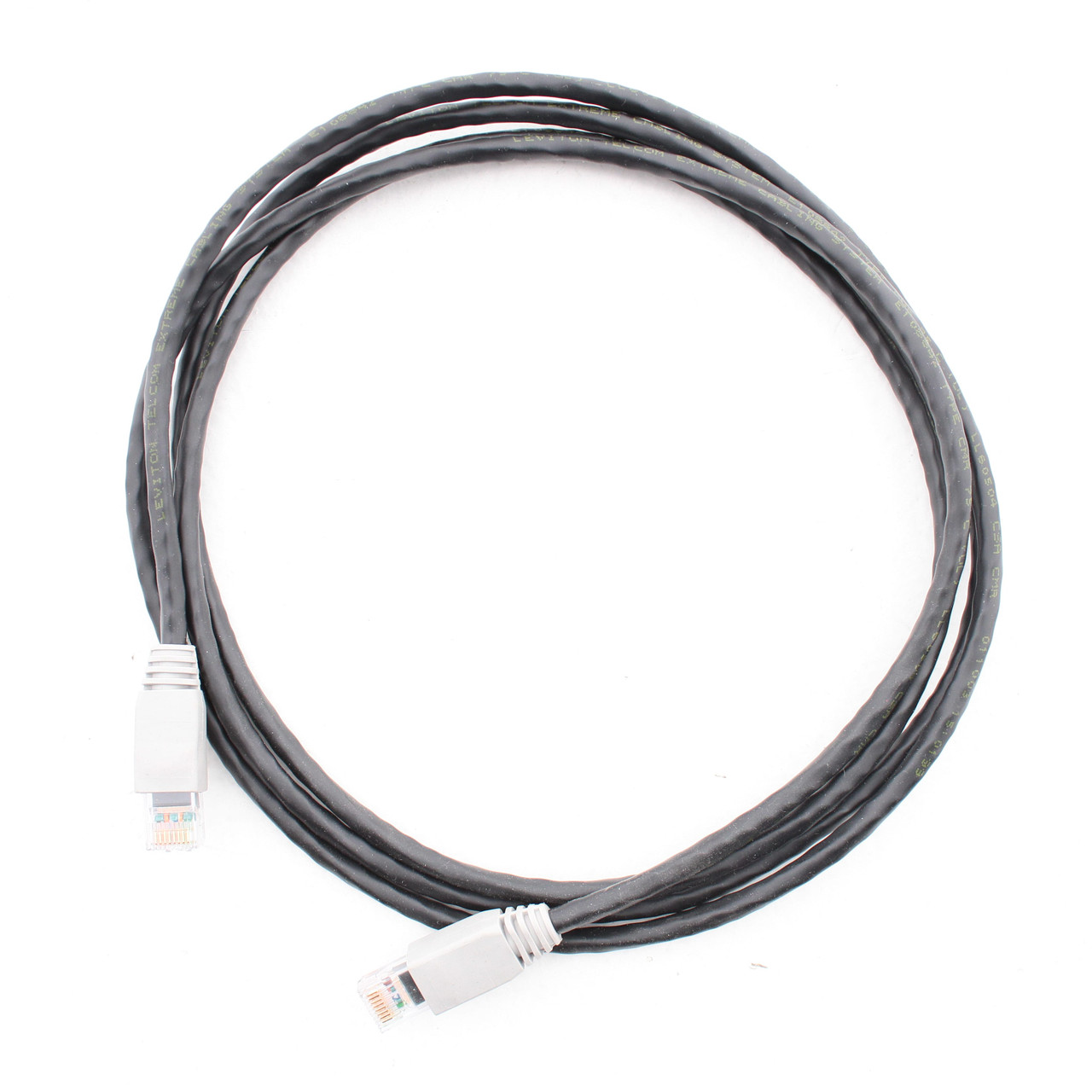 🏠 Leviton Black Cat 6 7 Ft Ethernet Patch Cord Network Cable Booted ...