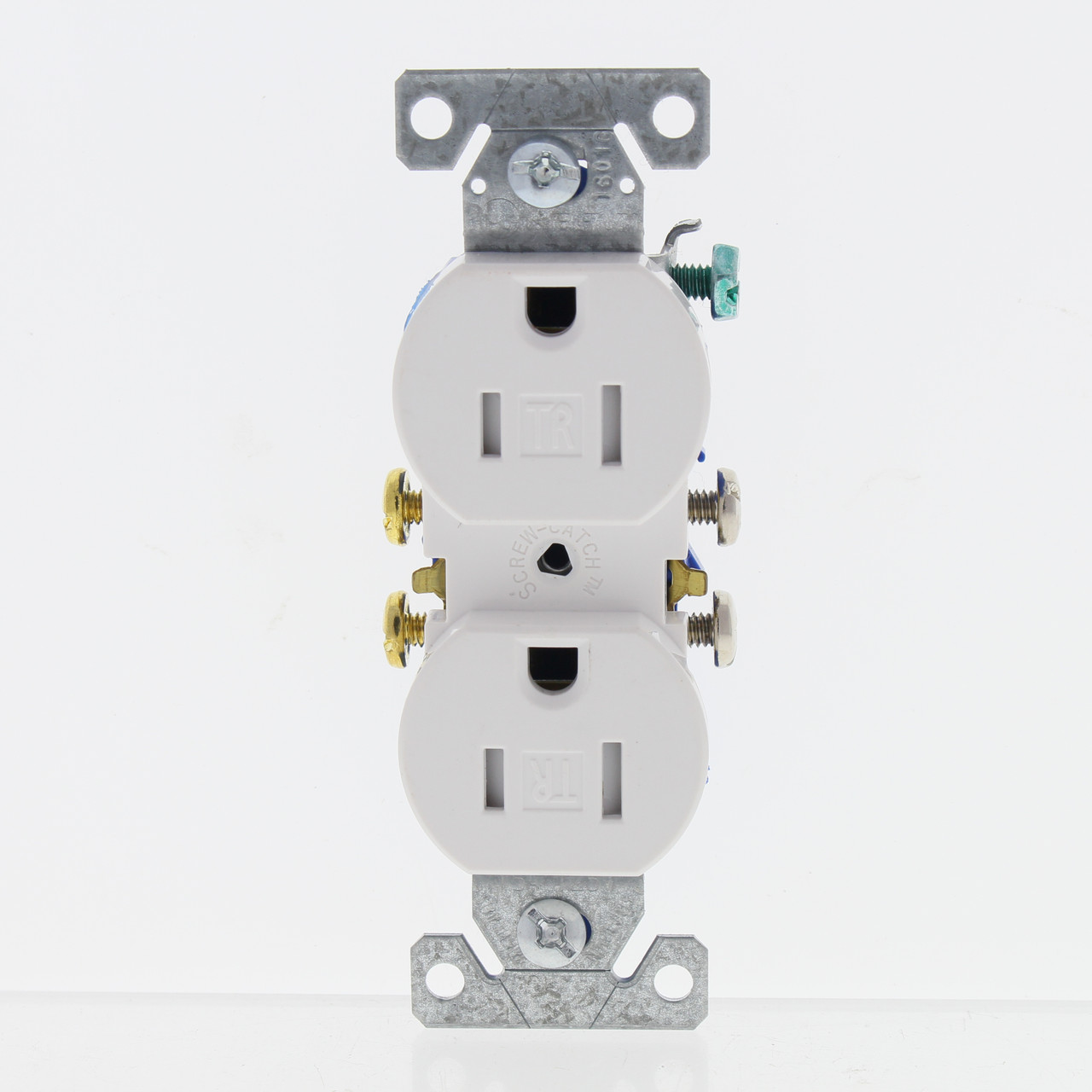 🏠 Eaton White TAMPER RESISTANT Duplex Receptacle Outlet NEMA 5-15R 15A ...
