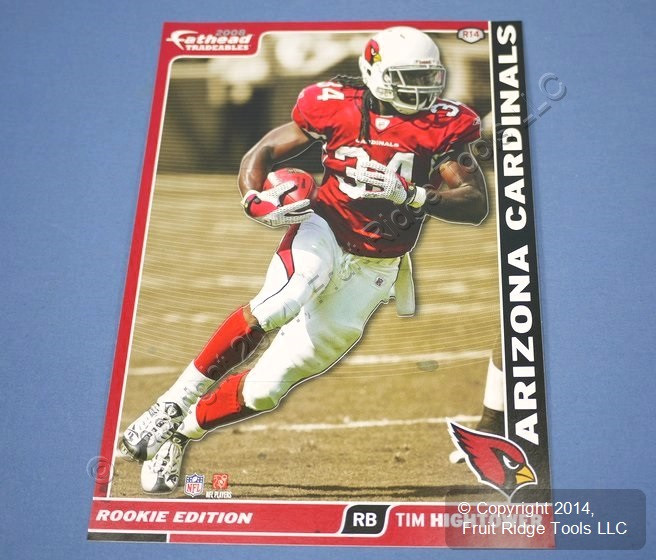 🏠 New Tim Hightower Arizona Cardinals NFL 2008 Rookie Fathead Tradeable ...