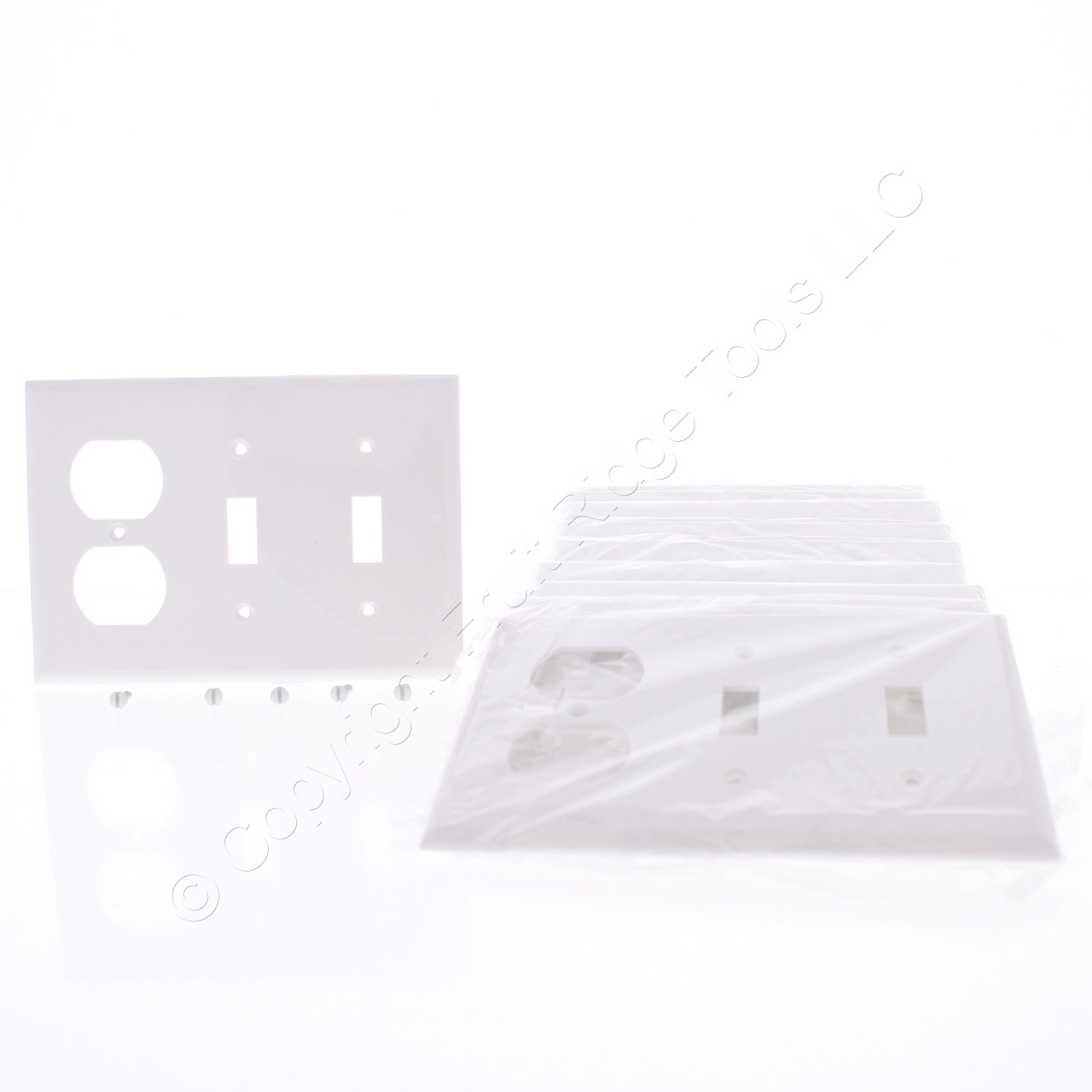 🏠 10 Eaton White UNBREAKABLE Standard 3-Gang Combination Toggle Switch ...
