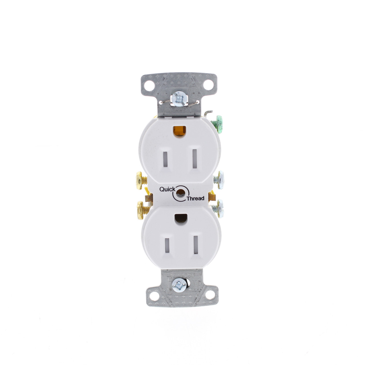 🏠 Hubbell White Tamper Resistant Duplex Receptacle Outlet 5-15R 15A ...